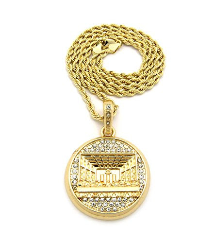 Jesus' The Last Supper Medal Pendant 3.5mm 24" Rope Chain Necklace in ...